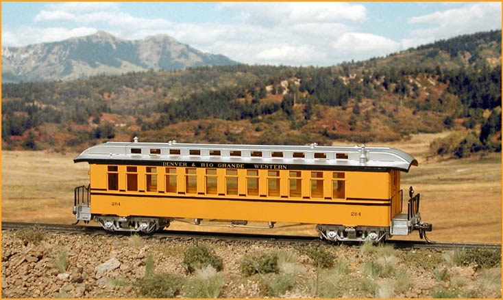 Silverton Train Coach #284 - Orange / Silver Paint Scheme. A gorgeous ...