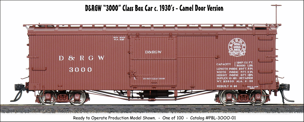 D&RGW's "3000" Series Box Cars - Our all in house designed and ...