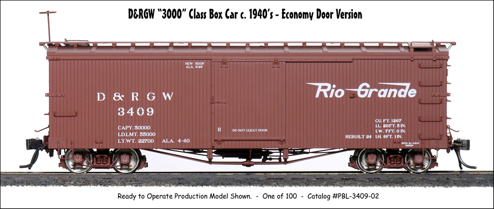 D&RGW's "3000" Series Box Cars - Our all in house designed and ...