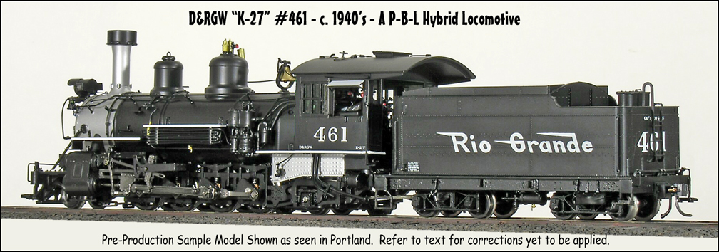 P-B-L Announces a BRAND NEW MODEL PROJECT: The D&RGW and R.G.S. "K-27 ...