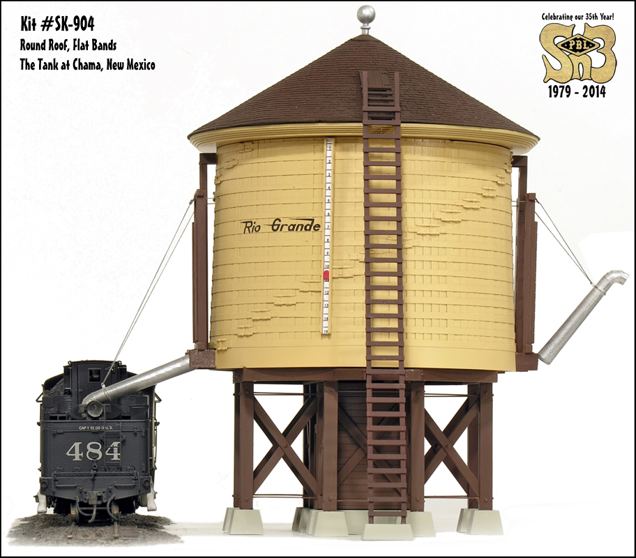 The D&RGW and RGS 50,000 gallon Water Tanks from P-B-L... Modeled after ...